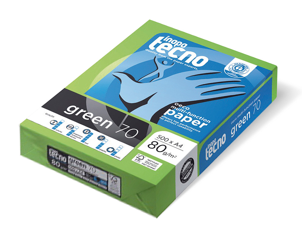 Papeleria Sanchez Papel Fotocopiadora Tecno Green 100 Reciclado Din